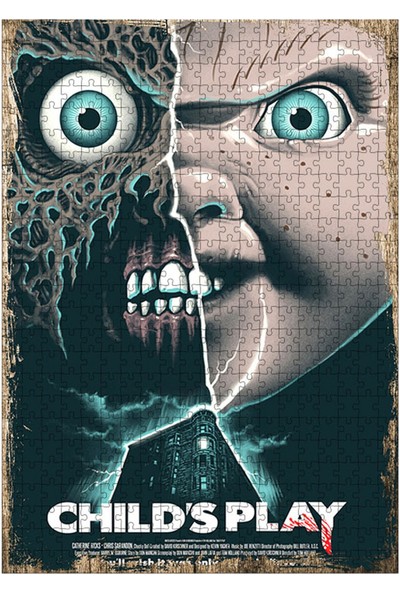 Tablomega Ahşap Puzzel Chucky Child's Play 500 Parça 50*70 cm Tablomega Ahşap Puzzel Chucky Child's Play 500 Parça 50*70 cm