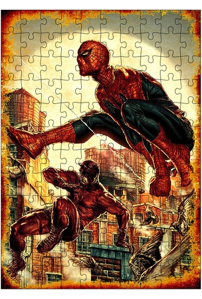 Tablomega Ahşap Puzzel Marvel'in Örümcek Adamı 120 Parça 25*35 cm Tablomega Ahşap Puzzel Marvel'in Örümcek Adamı 120 Parça 25*35 cm