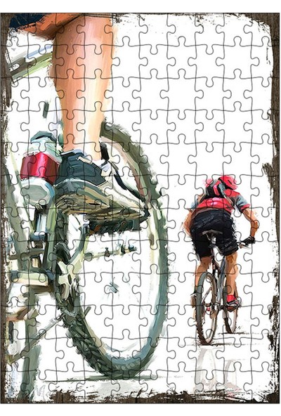 Tablomega Ahşap Puzzel Bisiklet Yarışı 120 Parça 25*35 cm Tablomega Ahşap Puzzel Bisiklet Yarışı 120 Parça 25*35 cm