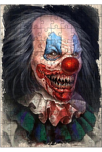 Tablomega Ahşap Puzzel Korkunç Palyaço 120 Parça 25*35 cm