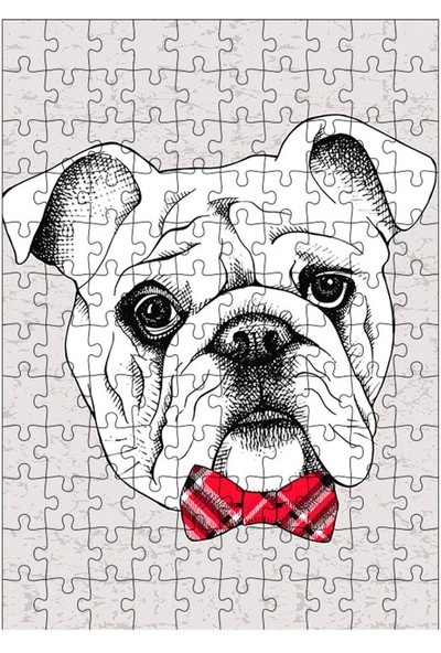Tablomega Ahşap Puzzel Sevimli Köpek 120 Parça 25*35 cm