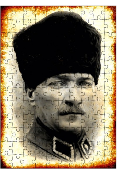 Tablomega Ahşap Puzzel Retro Mustafa Kemal Atatürk 120 Parça 25*35 cm Tablomega Ahşap Puzzel Retro Mustafa Kemal Atatürk 120 Parça 25*35 cm