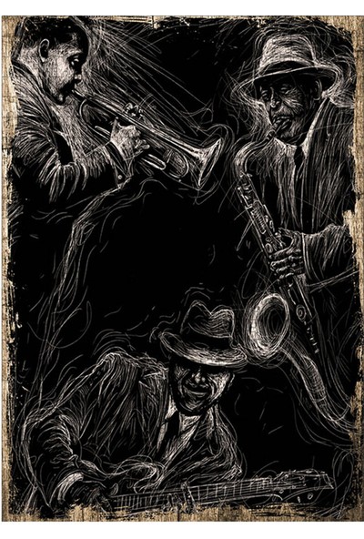 Tablomega Ahşap Puzzel Jazz Temalı Afiş 500 Parça 50*70 cm