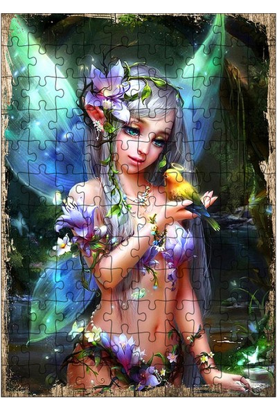 Tablomega Ahşap Puzzel Peri Kızı 120 Parça 25*35 cm Tablomega Ahşap Puzzel Peri Kızı 120 Parça 25*35 cm