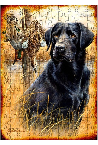 Tablomega Ahşap Puzzel Ördek Avı Sanatı 1 120 Parça 25*35 cm