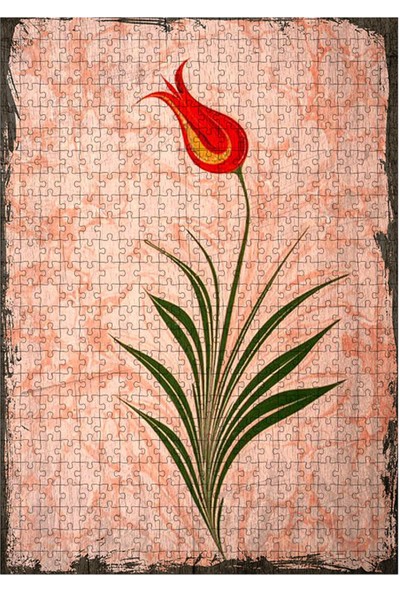 Tablomega Ahşap Puzzel Türk Lale Motifi 500 Parça 50*70 cm