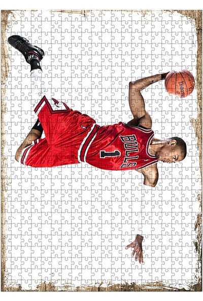 Tablomega Ahşap Puzzel Nba Chicago Bulls 1 Numara 500 Parça 50*70 cm