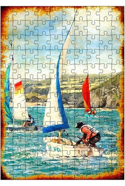 Tablomega Ahşap Puzzel Yelken Yarışı 120 Parça 25*35 cm Tablomega Ahşap Puzzel Yelken Yarışı 120 Parça 25*35 cm