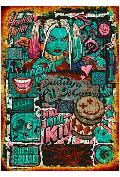 Tablomega Ahşap Puzzel Harley Quinn Posteri 255 Parça 35*50 cm Tablomega Ahşap Puzzel Harley Quinn Posteri 255 Parça 35*50 cm