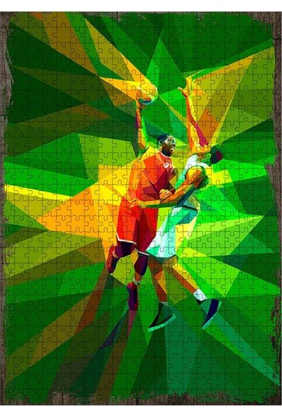 Tablomega Ahşap Puzzel Basket Ligi Afişi 1 500 Parça 50*70 cm