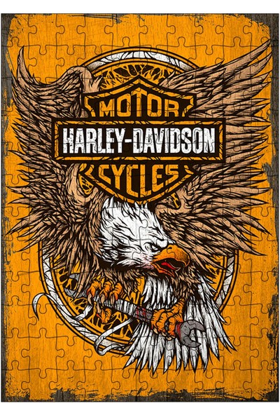 Tablomega Ahşap Puzzel Tamirci Herley Davidson Afişi 120 Parça 25*35 cm Tablomega Ahşap Puzzel Tamirci Herley Davidson Afişi 120 Parça 25*35 cm
