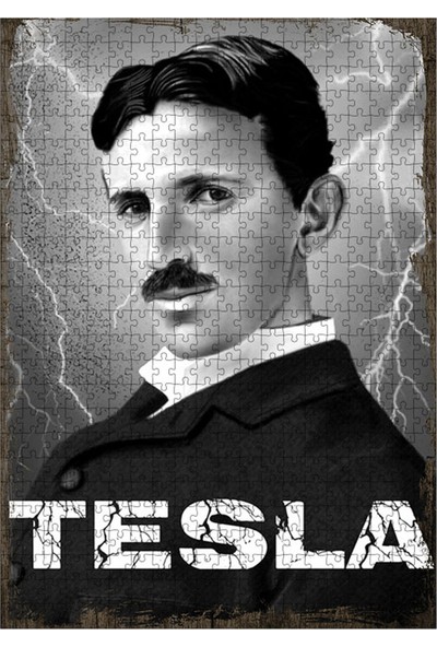 Tablomega Ahşap Puzzel Nikola Tesla 500 Parça 50*70 cm