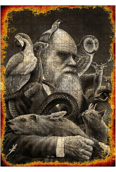 Tablomega Ahşap Puzzel Darwin 500 Parça 50*70 cm Tablomega Ahşap Puzzel Darwin 500 Parça 50*70 cm
