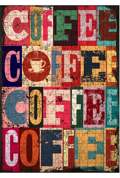 Tablomega Ahşap Puzzel Retro Kahve Temalı 255 Parça 35*50 cm