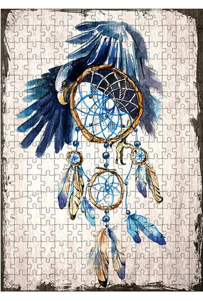 Tablomega Ahşap Puzzel Mavi Düş Kapanı 255 Parça 35*50 cm Tablomega Ahşap Puzzel Mavi Düş Kapanı 255 Parça 35*50 cm