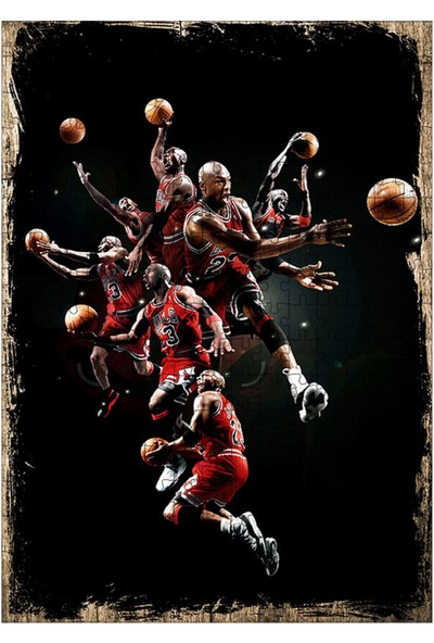 Tablomega Ahşap Puzzel Michael Jordan Nba 255 Parça 35*50 cm Tablomega Ahşap Puzzel Michael Jordan Nba 255 Parça 35*50 cm