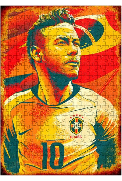 Tablomega Ahşap Puzzel Futbolcu Neymar 255 Parça 35*50 cm Tablomega Ahşap Puzzel Futbolcu Neymar 255 Parça 35*50 cm
