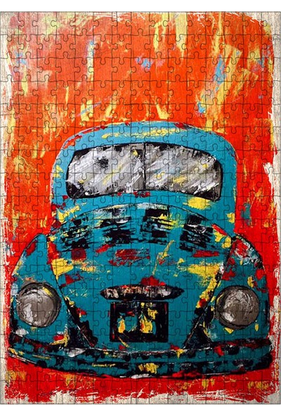 Tablomega Ahşap Puzzel Eski Volkswagen 255 Parça 35*50 cm Tablomega Ahşap Puzzel Eski Volkswagen 255 Parça 35*50 cm