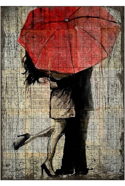 Tablomega Ahşap Puzzel Yağmur Altında Aşk 255 Parça 35*50 cm