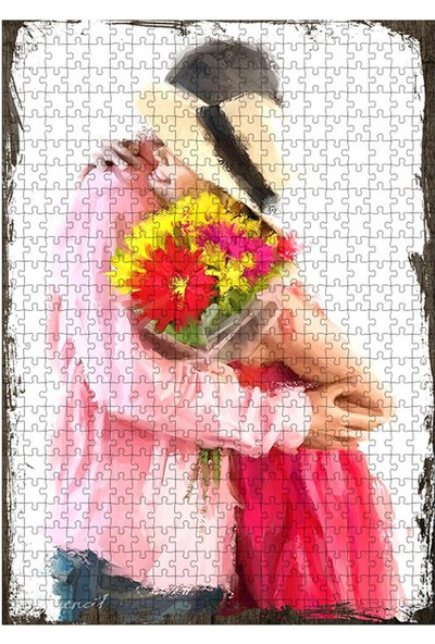 Tablomega Ahşap Puzzel Sevgili Buluşması 500 Parça 50*70 cm