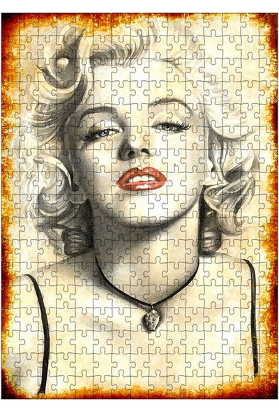 Tablomega Ahşap Puzzel Kırmızı Rujlu Marilyn Monroe 500 Parça 50*70 cm Tablomega Ahşap Puzzel Kırmızı Rujlu Marilyn Monroe 500 Parça 50*70 cm