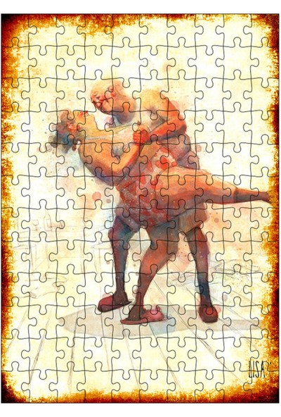 Tablomega Ahşap Puzzel Romantik Yaşlılar 120 Parça 25*35 cm