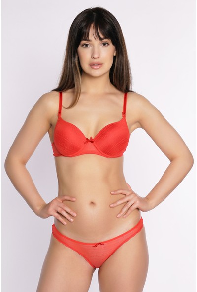 Eminna Kadın Dantel Detaylı Sütyen Takımı