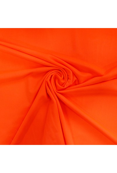 RGK Kumaş Mayo Kumaşı Elastan 4 Yönlü Streç Neon Fosforlu Turuncu Kumaş