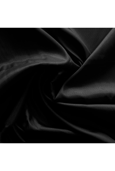 RGK Kumaş Siyah Saten Kumaş