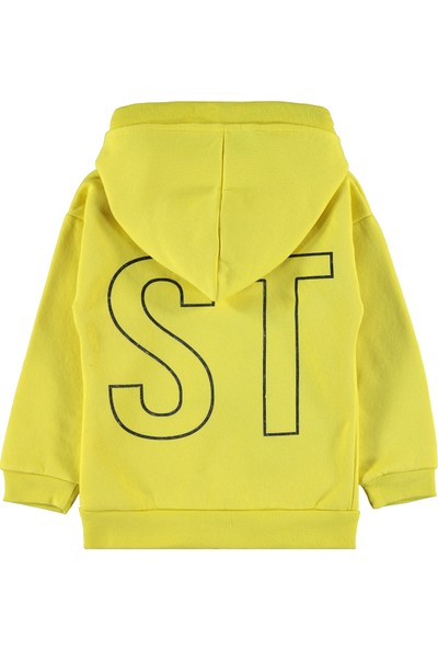 Tuffy Tufyy Erkek Çocuk Kapüşonlu Hırka 5-8 Yaş Sarı