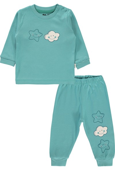 Kujju Civil Baby Bebek 6-18 Ay Pijama Takımı Petrol Kujju Civil Baby Bebek 6-18 Ay Pijama Takımı Petrol