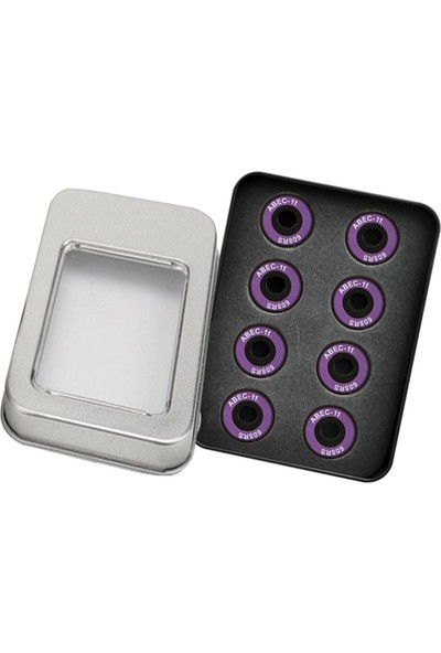 Homyl 608-RS Kaykay Rulmanlar Longboard Mor Için 8 Çift Kauçuk Set (Yurt Dışından)