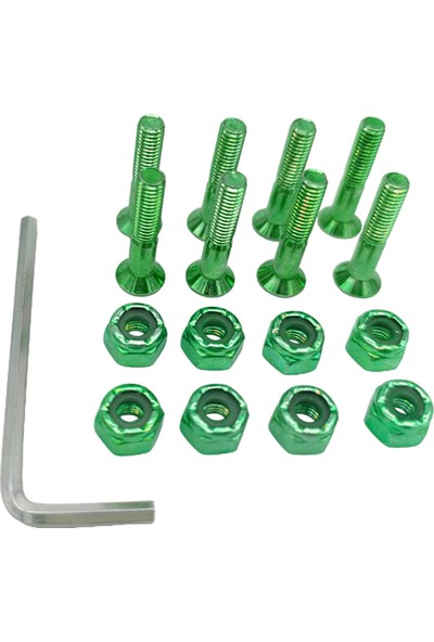 Homyl 8x Kaykay Kamyon Vidaları Yedek Cıvata Onarım Montaj Aksesuarları Yeşil (Yurt Dışından)