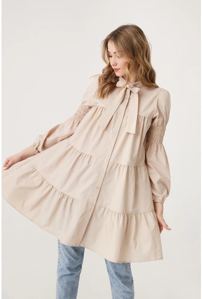 FullaModa Kolu Gipeli Parçalı Tunik