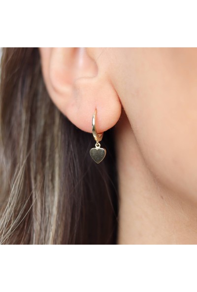 Değerli Kuyumculuk Kalp Küpe