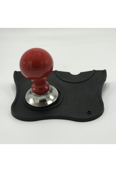 Ily Barista Tombul Tamper (Kırmızı) 58 mm ve Tamper Matı Ily Barista Tombul Tamper (Kırmızı) 58 mm ve Tamper Matı