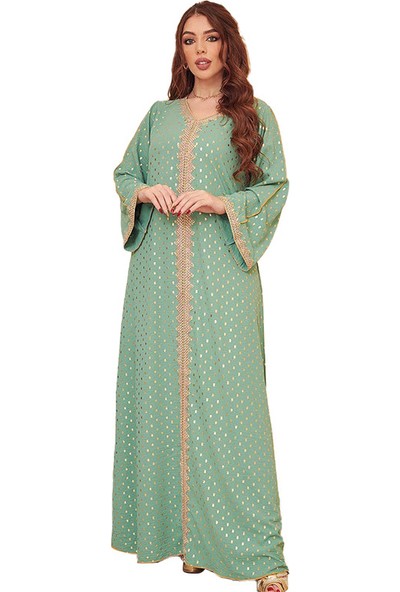 Fridayin Kadın Ünlü Tarzı V Yaka Baskı Gevşek Kaftan (Yurt Dışından) Fridayin Kadın Ünlü Tarzı V Yaka Baskı Gevşek Kaftan (Yurt Dışından)