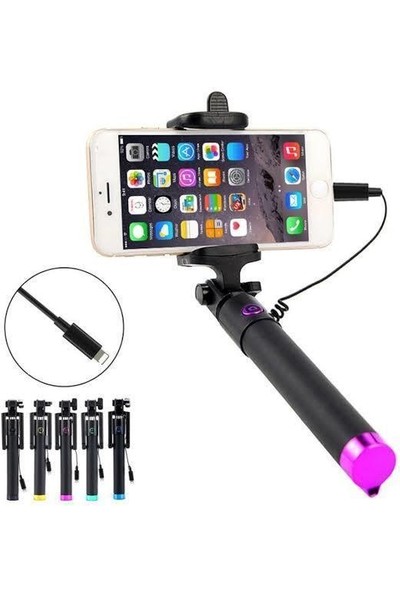 Tuğra Ticaret Iphone Selfie Çubuğu Siyah