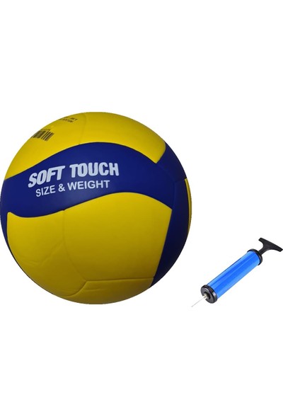 Gençplus Avessa Vl 500 Voleybol Topu Soft Yapıştırma Poliüretan 3 Astar Deri (Nizami Ölçüde) + Pompa Hediye