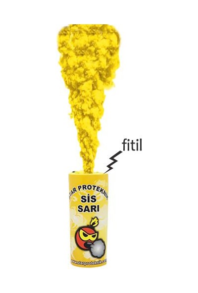 Arizzonna Sarı Renk Sis Bombası Sarı Duman 1 Adet Arizzonna Sarı Renk Sis Bombası Sarı Duman 1 Adet