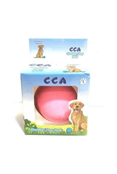 Canlipetshop Köpek Oyuncağı Naturel Kauçuk Top 9 cm