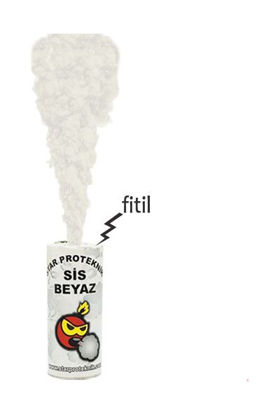 Arizzonna Beyaz Renk Sis Bombası Beyaz Duman 1 Adet Arizzonna Beyaz Renk Sis Bombası Beyaz Duman 1 Adet