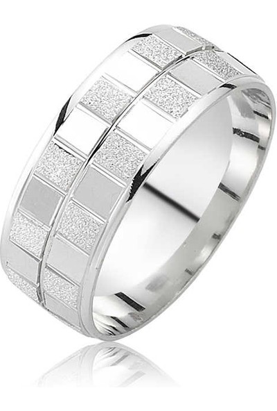 Nikadu Gümüş Çizgili Alyans