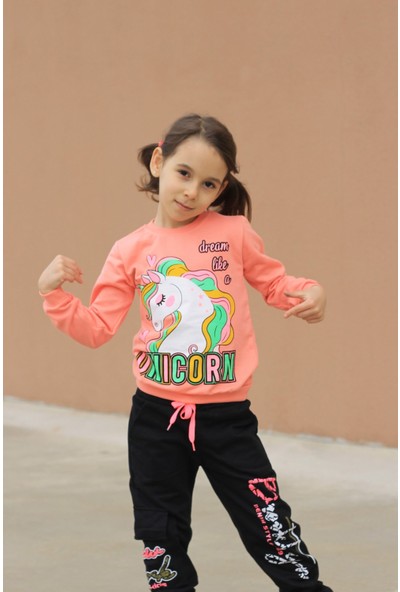 Çiggo Kids Karakter Baskılı Pamuklu Kız Çocuk Sweatshirt