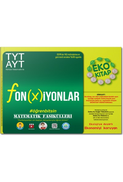 Tonguç Yayınları TYT - AYT Matematik Fasikülleri-Fonksiyonlar Eko