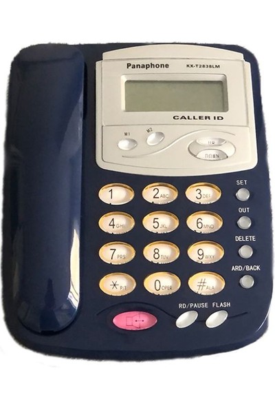 Panaphone KX-T2838LM Masaüstü Kablolu Ev Telefonu - Mavi Panaphone KX-T2838LM Masaüstü Kablolu Ev Telefonu - Mavi