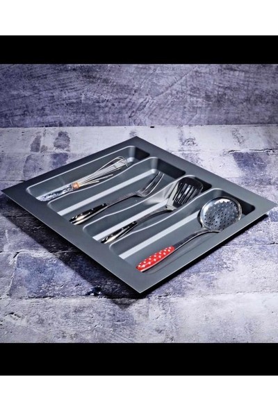 ALMITAL 55 x 49 cm Antrasit Plastik Mikro Kabartma Desenli Kaşıklık ALMITAL 55 x 49 cm Antrasit Plastik Mikro Kabartma Desenli Kaşıklık