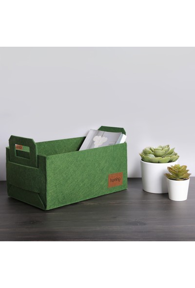 Homing Çok Amaçlı Keçe Organizer Sepet 30 cm x 20 cm 15 cm