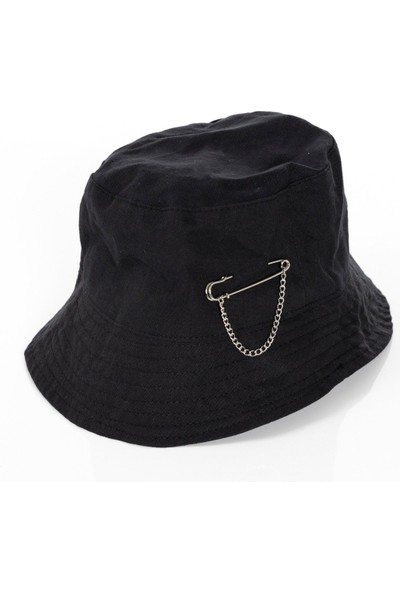 Rky Serenity Iğneli Siyah Balıkçı Şapka