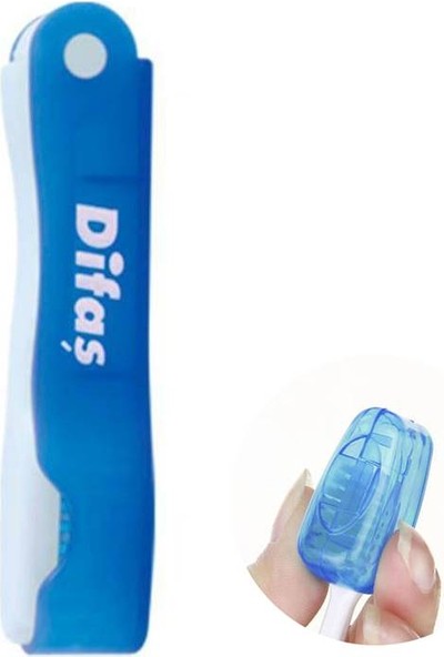 Difaş Mavi Katlanır Mini Diş Fırçası Koruyucu Hediyeli 715776 Difaş Mavi Katlanır Mini Diş Fırçası Koruyucu Hediyeli 715776